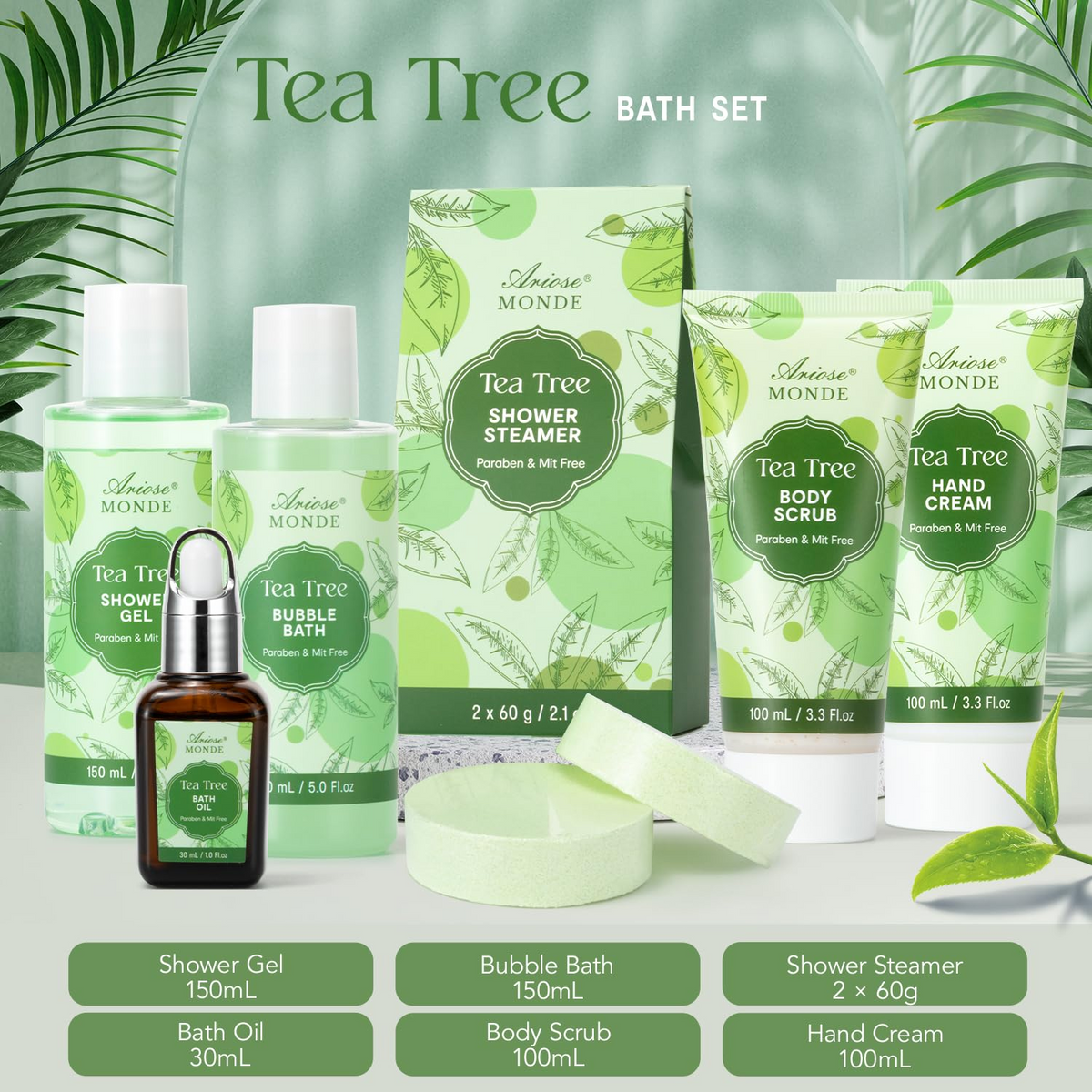 Tea Tree Bath Spa Gift Set – ArioseMonde