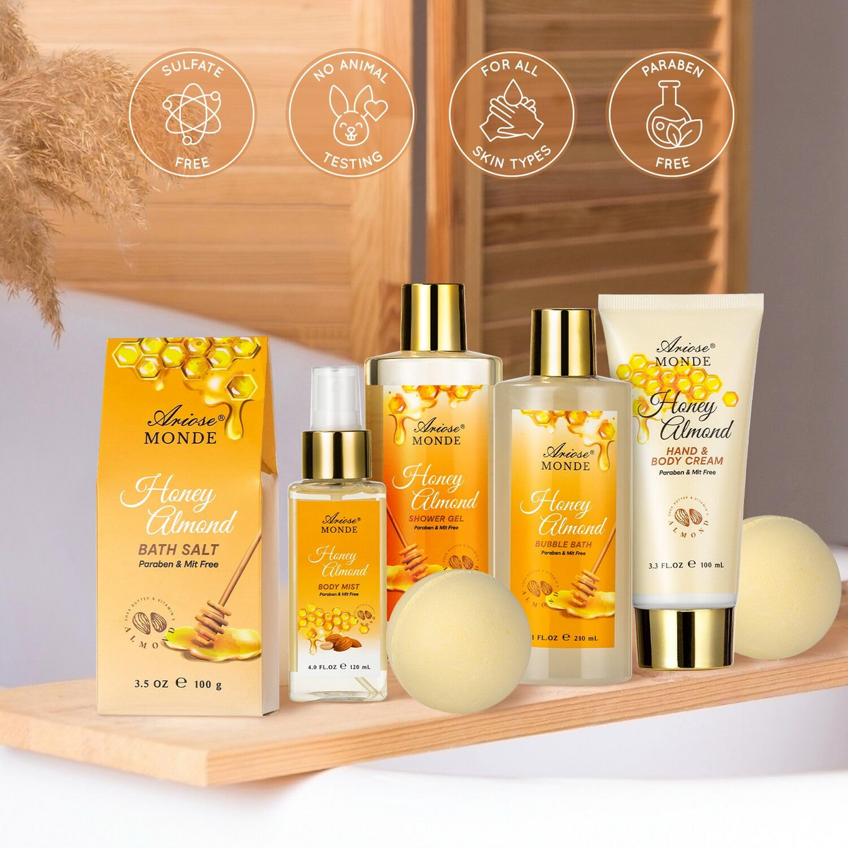 Honey Almond Scented Relaxing Home Spa Kit – ArioseMonde